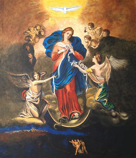 An Unknown Artist Painted Mary Undoer Of Knots With Great Grace Since