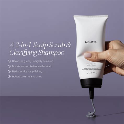 Exfoliate And Detox Scalp Shampoo To Remove Flakes And Greasy Buildup Lolavie