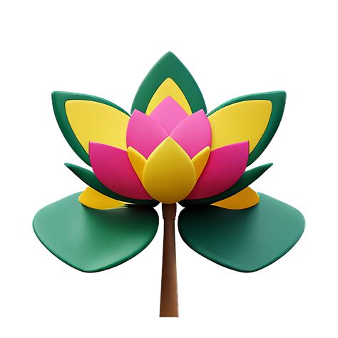 Lotus 3d Rendering Icon Illustration 28572574 Png