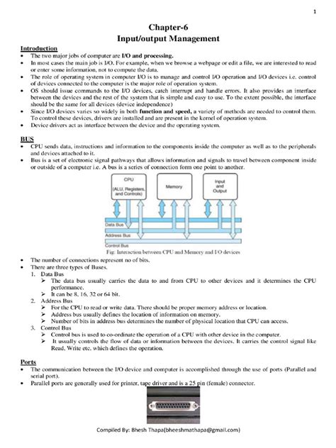 Chapter 6 Input Output Management Pdf