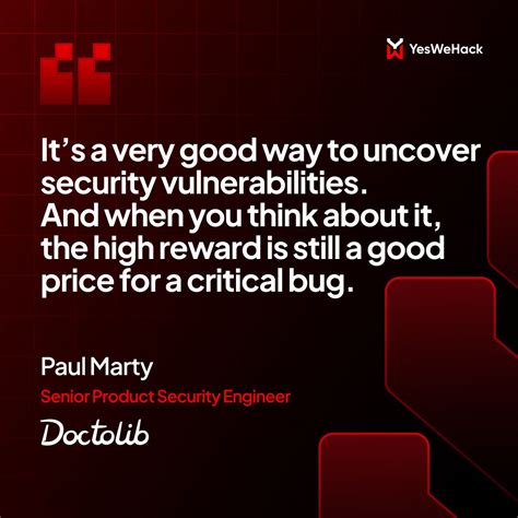 Yeswehack On Linkedin ‘efficient Way To Uncover Vulnerabilities Bug Bounty At Doctolib