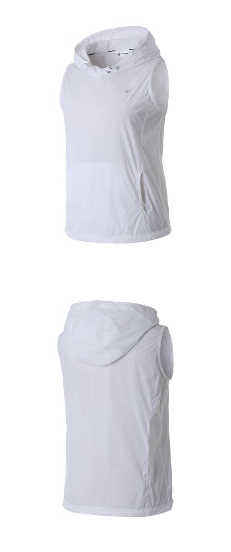 클리브랜드 골프웨어 105 추가할인 여성 밑단스트링 루즈핏 우븐 후드 골프조끼cgwvt32606wh