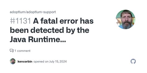 A Fatal Error Has Been Detected By The Java Runtime Environment