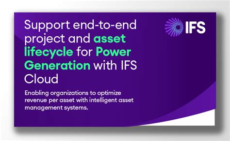 Support End To End Project And Asset Lifecycle For Power Generation
