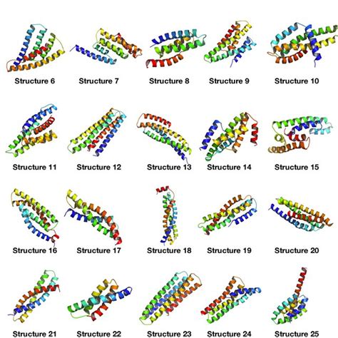 The Designed Structures This Figure Shows All 25 Structures That Were Download Scientific