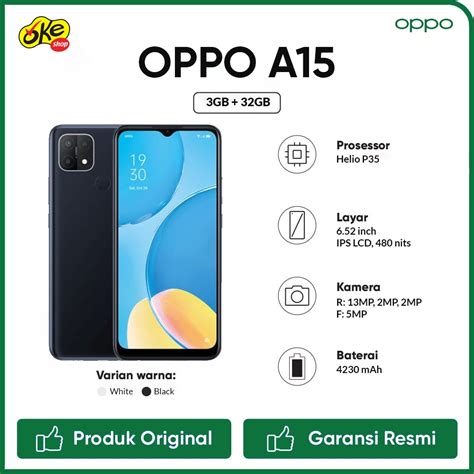 Spesifikasi Oppo A15 Harga Terbaru Dan Kelebihannya