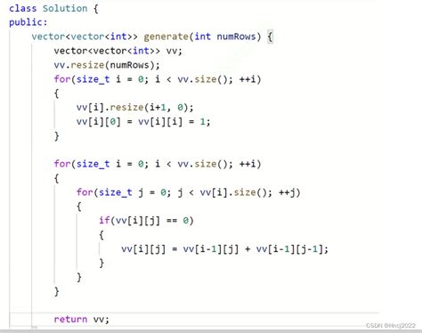 C学习复习11 Vector可变数组基本概念杨辉三角全排列 Csdn博客