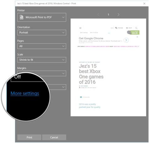 How To Print From Edge For Windows 10 Windows Central