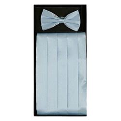 Light Blue Cummerbund And Bowtie Set Ãzarman