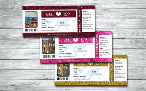 Boarding Pass Template Graphic By Craftsmaker · Creative Fabrica