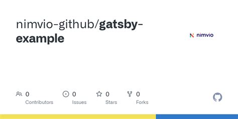 Github Nimvio Githubgatsby Example