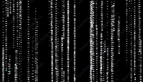 Sequence Of Numbers And Sign Social Media Binary Computer Code Network Icons Signs Digital