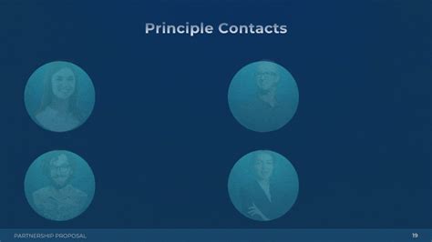 Principle Contacts Slide Partnership Proposal Presentation