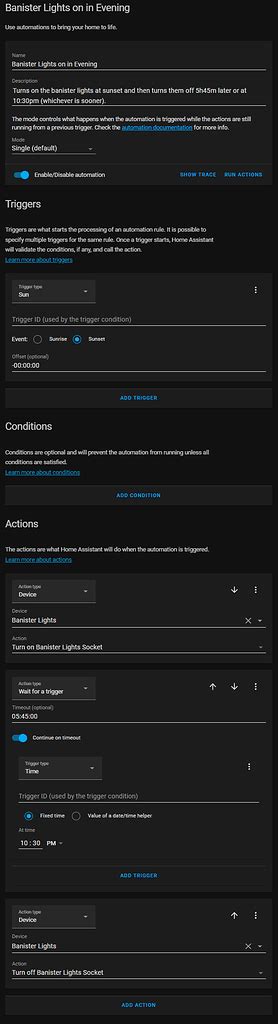 Use Trigger Timeout To Turn Off Switch After Time Elapsed Or At Certain Time Whichever Is