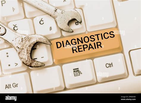 Hand Writing Sign Diagnostics Repaira Program Or Routine That Helps A User To Identify Errors