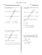 Geometry Midterm Review Pdf Geometry Midterm Review Name Date In The