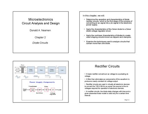 Microelectronics Circuits Analysis And Design Lecture Slides Ee 334