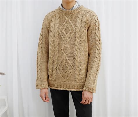 히즈핏 꽈배기 패턴 너무 사랑스럽자나😍 밋밋하지 않은 피셔 데끼 니트😘 나그랑 디자인에 넉넉한