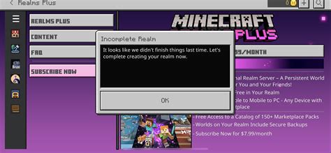 Wont Create Realm After Purchasing Twice Have Tried Both Phone And Switch R Realms