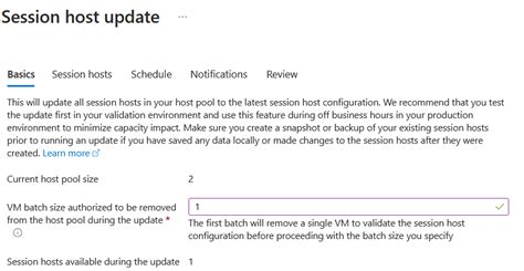 Using Session Host Update In Azure Virtual Desktop Poffers Cloud