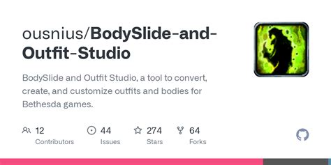 GitHub Ousnius BodySlide And Outfit Studio BodySlide And Outfit Studio A Tool To Convert