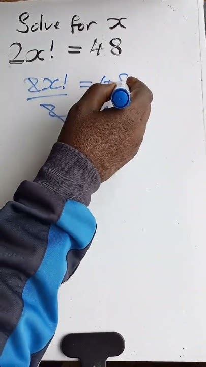 Solving Factorial Equations Factorials Equations Shorts Youtube