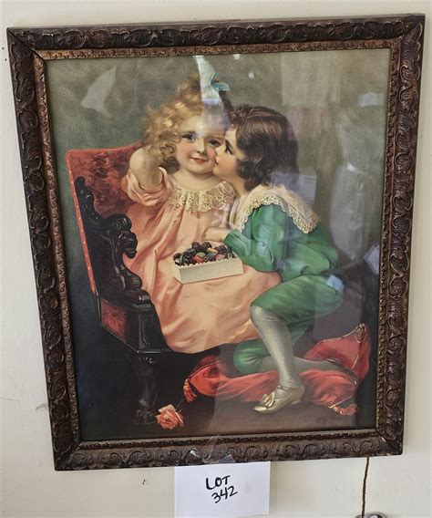 Jandk Estate Sales And Auctions Antique Victorian Box Of Chocolate Art