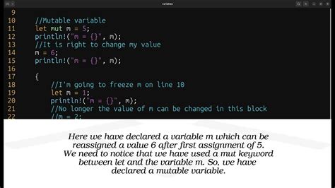 Variables In Rust Youtube