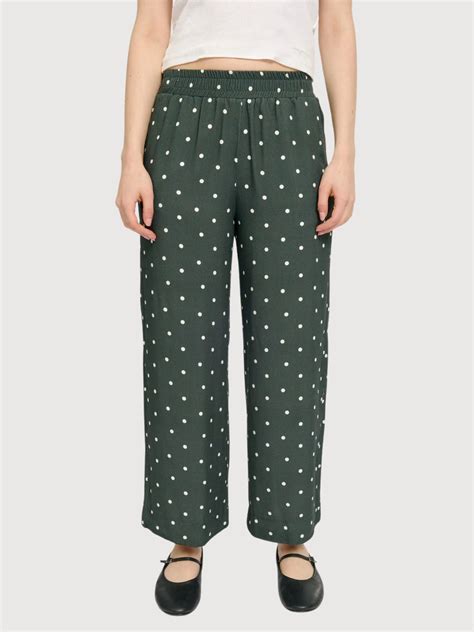 Trouser Printed Wide Leg Viscose Woman Mazine