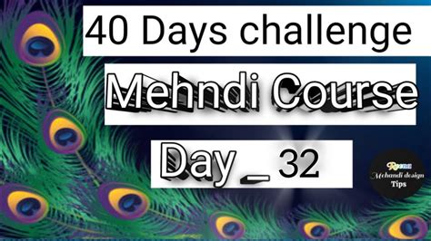 Mehandi Class Day 32 Learn Mehandi In 40 Days Challeng👍😊 Reena Mehndi Design Tips Tutorial