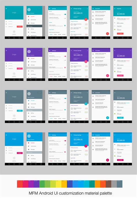 Material Design Ui For Finance App On Behance