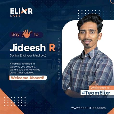 Elixr Labs On Linkedin Welcomeaboard Seniorengineer Android