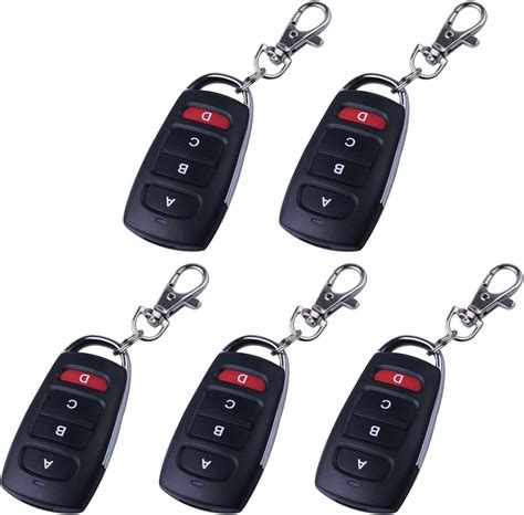 433mhz Gate Opener Remote 5Pcs 433mhz Wireless Learning Code Remote Controller Cloning Remote