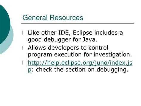 Ppt Java Debugging In Eclipse Powerpoint Presentation Free Download