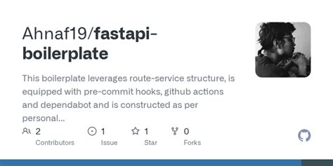 Github Ahnaf19fastapi Boilerplate This Boilerplate Leverages Ahnaf Tanjid