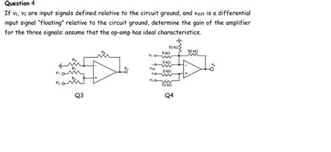 solved if v 1 v2 are input signals defined relative to the