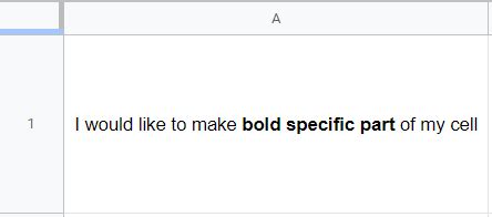 Make Specific Part Bold In Google Sheets Via Python Gspread Api Stack