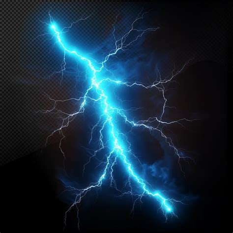 Premium Psd Thunder Lightning Bolt Light Effect