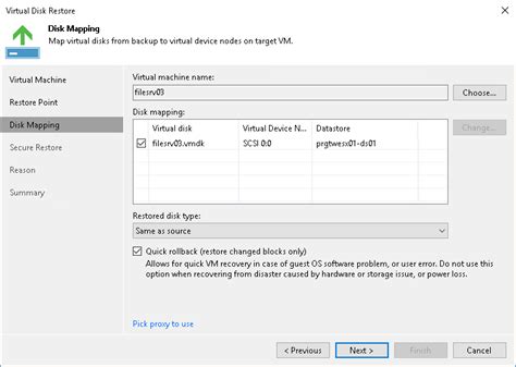 Restoring VM Disks Veeam Cloud Connect Guide