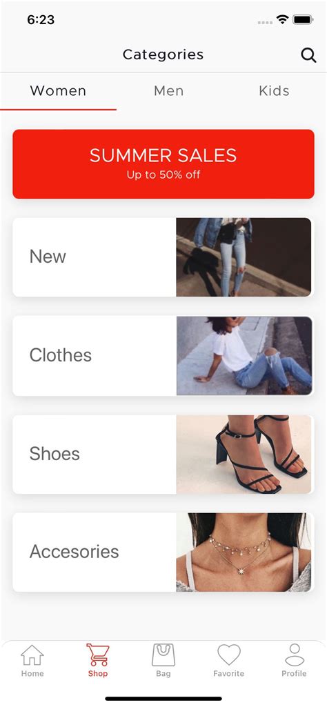 Ionic Ecommerce Starter Template Codester