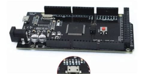 Mega2560 R3 Black Microusb Tenstar Robot With Cable