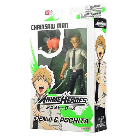 Boneco Bandai Anime Heroes Chainsaw Man Denji And Pochita Atacado Collections
