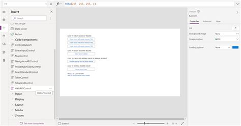 add code components to a custom page for your model driven app power
