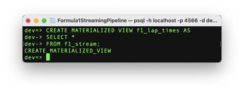 Building A Formula 1 Streaming Data Pipeline With Kafka And Risingwave