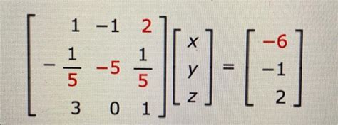 Solved Translate The Given Matrix Equation Into A System Of Chegg Com