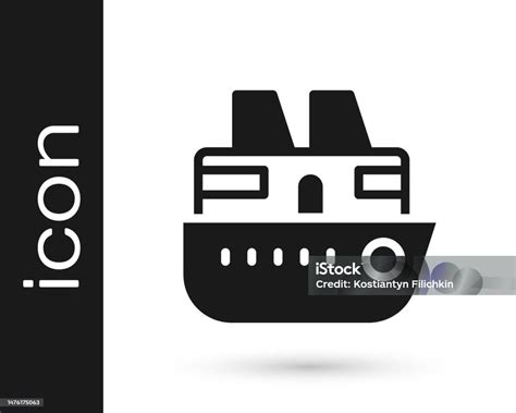 흰색 배경에 고립 된 검은 크루즈 선박 아이콘 여행 관광 해상 교통 항해 여객선 크루즈 라이너 전 세계 크루즈 벡터 검은색에 대한 스톡 벡터 아트 및 기타 이미지 Istock