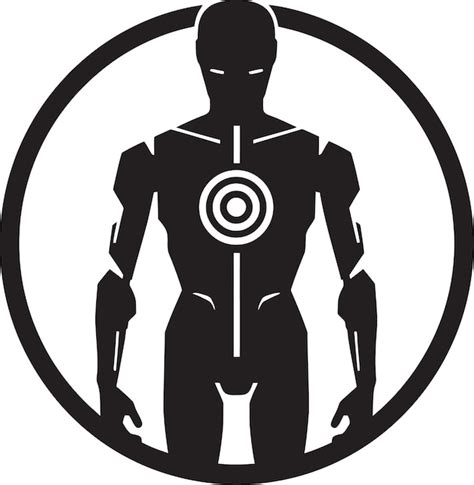 Premium Vector Techdroid Humanoid Robot Emblem Cyberbot Vector Android Logo