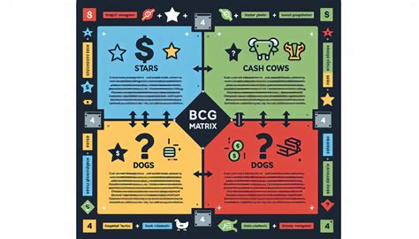 Bcg 매트릭스 템플릿 제품 포트폴리오 최적화