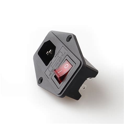 Lanzmfg LZ F IEC Socket C With Switch And Single Fuse Screw Type Welcome