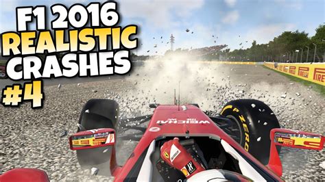 F1 2016 REALISTIC CRASHES 4 YouTube